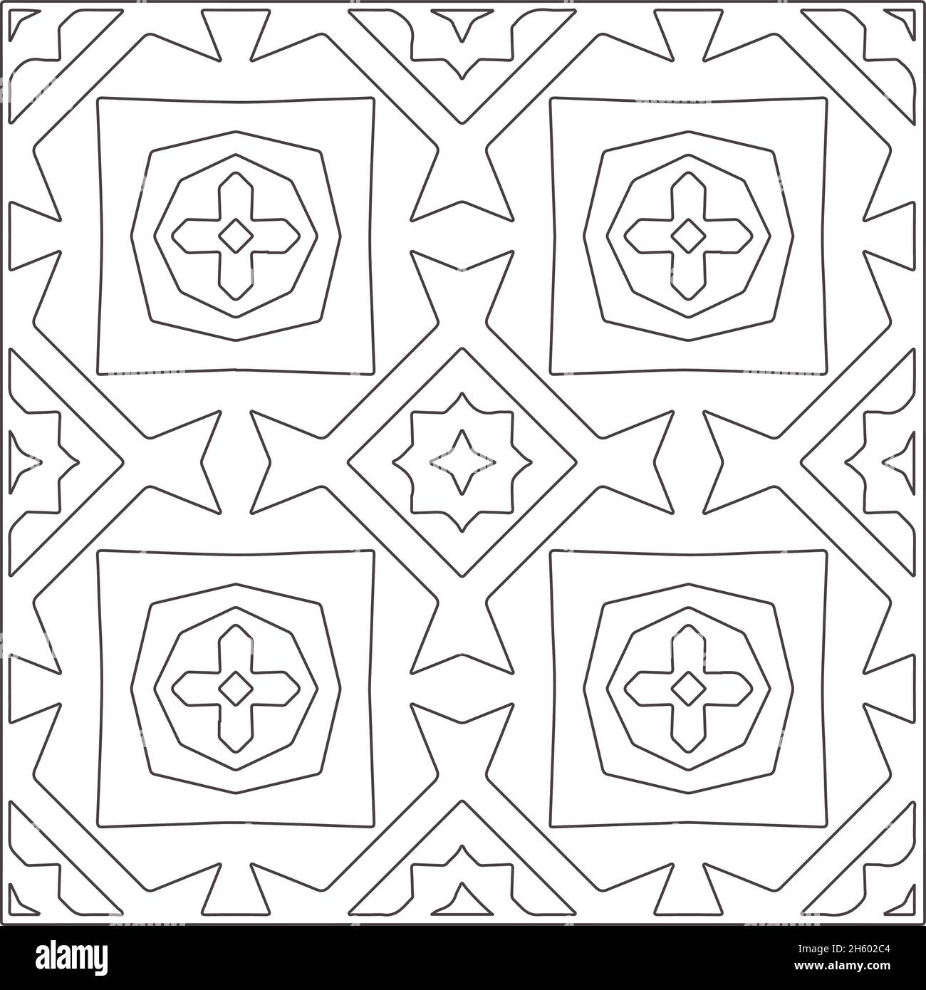 Repeating geometric tiles from striped elements.Modern geometric ...