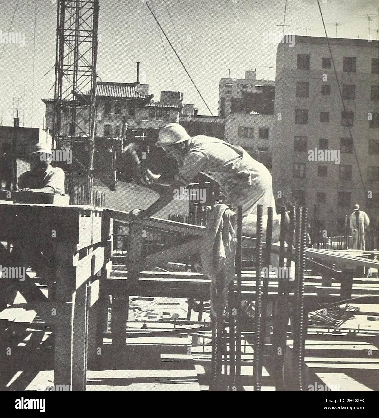 1960s construction worker hi-res stock photography and images - Alamy