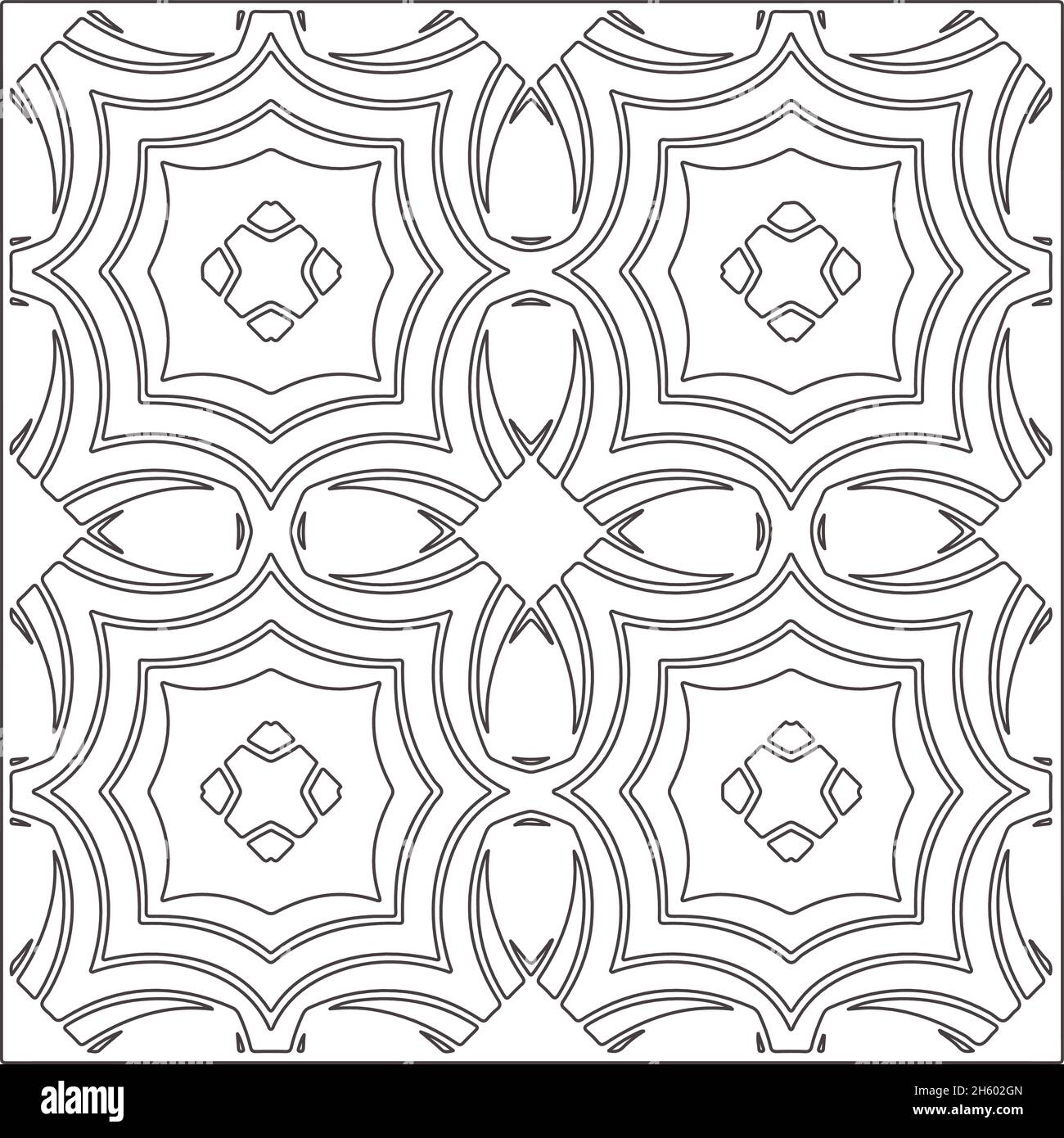 Repeating geometric tiles from striped elements.Modern geometric ...