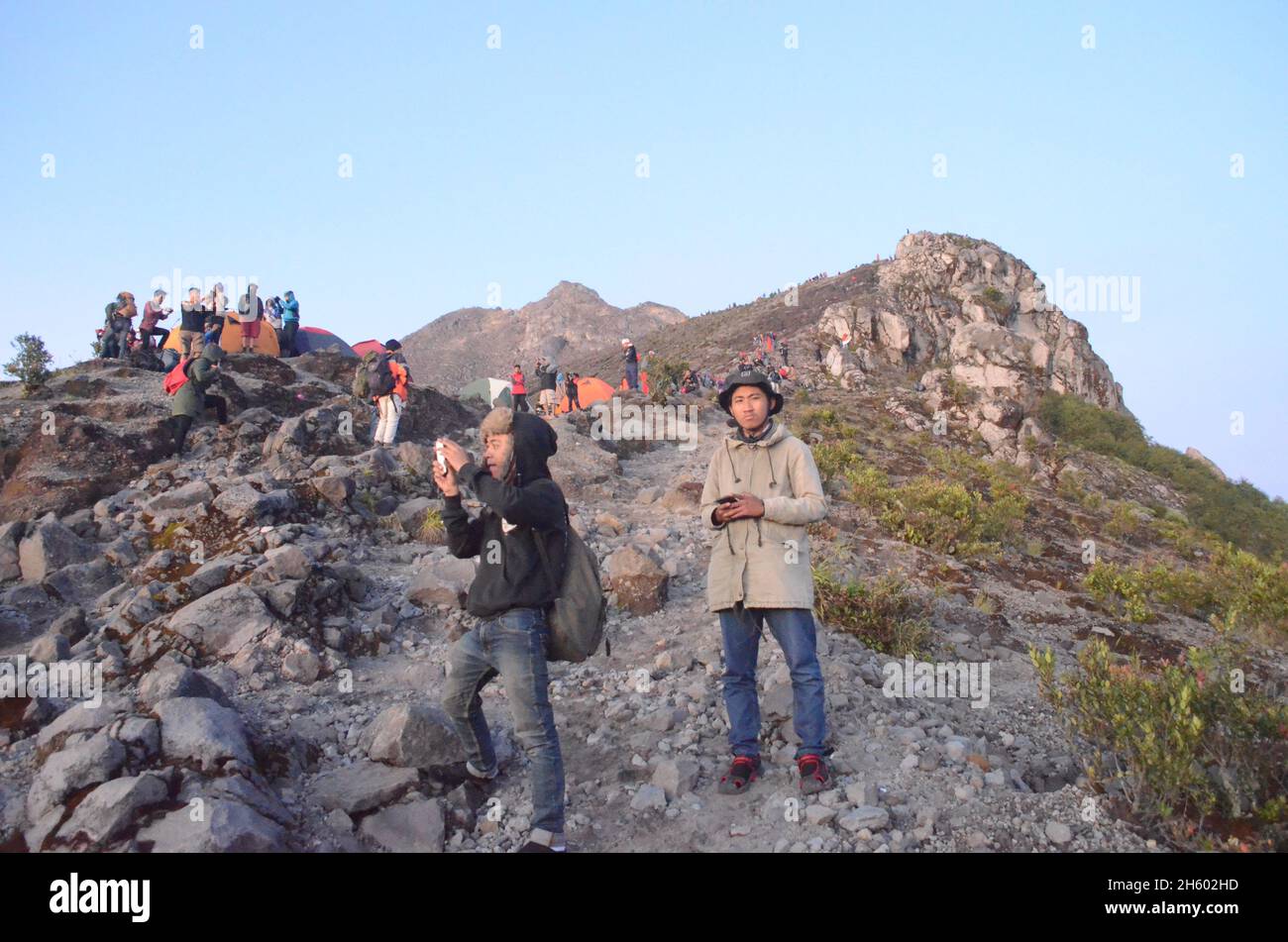 Panoramic view mount merapi active hi-res stock photography and images ...