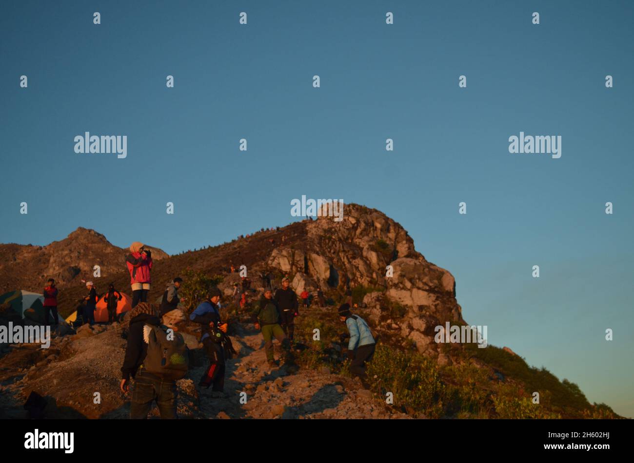 Panoramic view mount merapi active hi-res stock photography and images ...