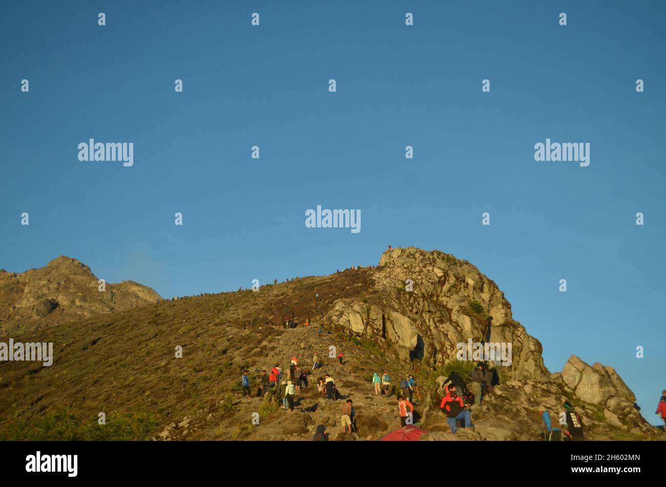 Boyolali, Indonesia. 16 may 2015. Climbing Mount Merapi for the last ...