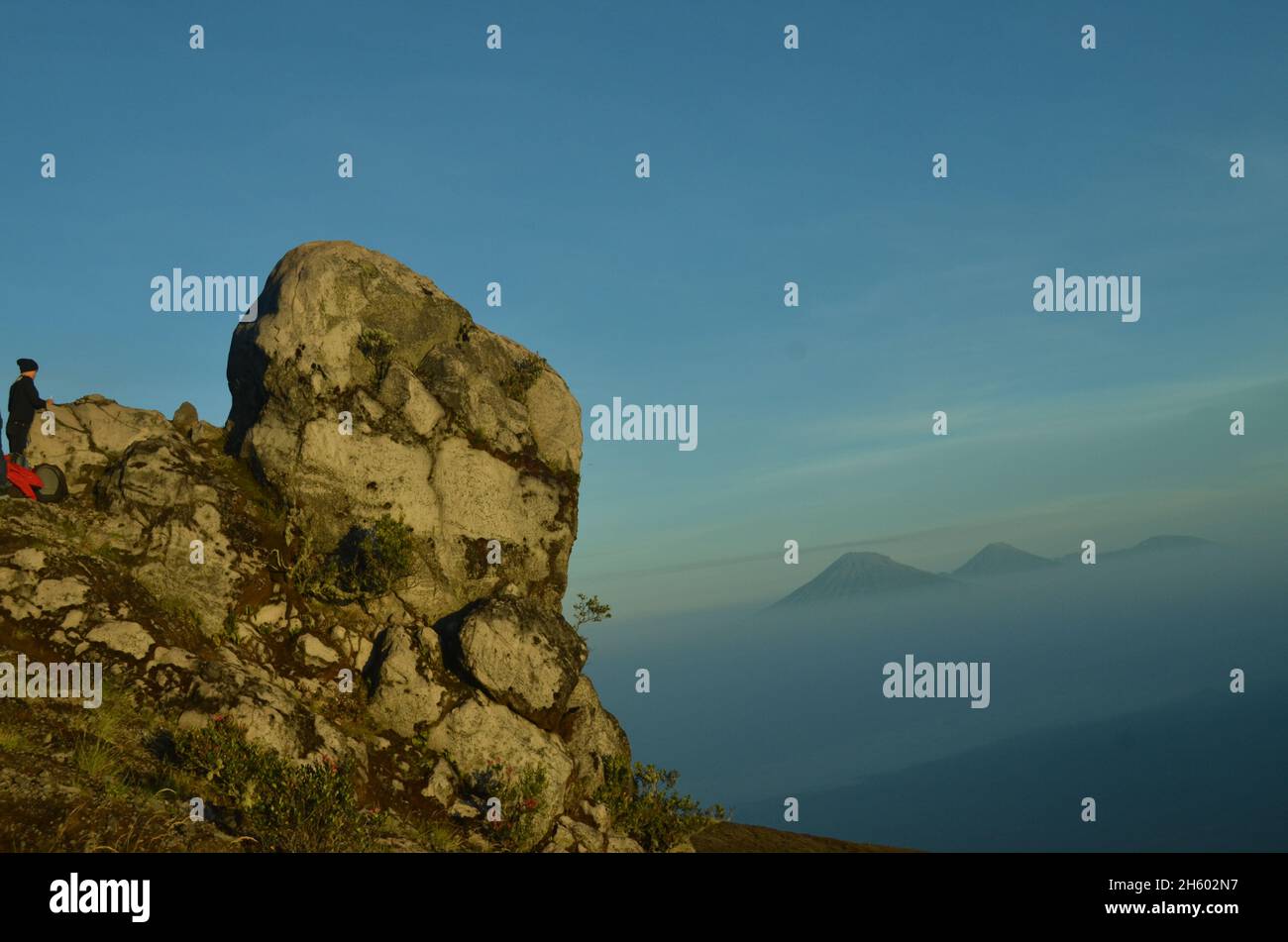 Panoramic view mount merapi active hi-res stock photography and images ...