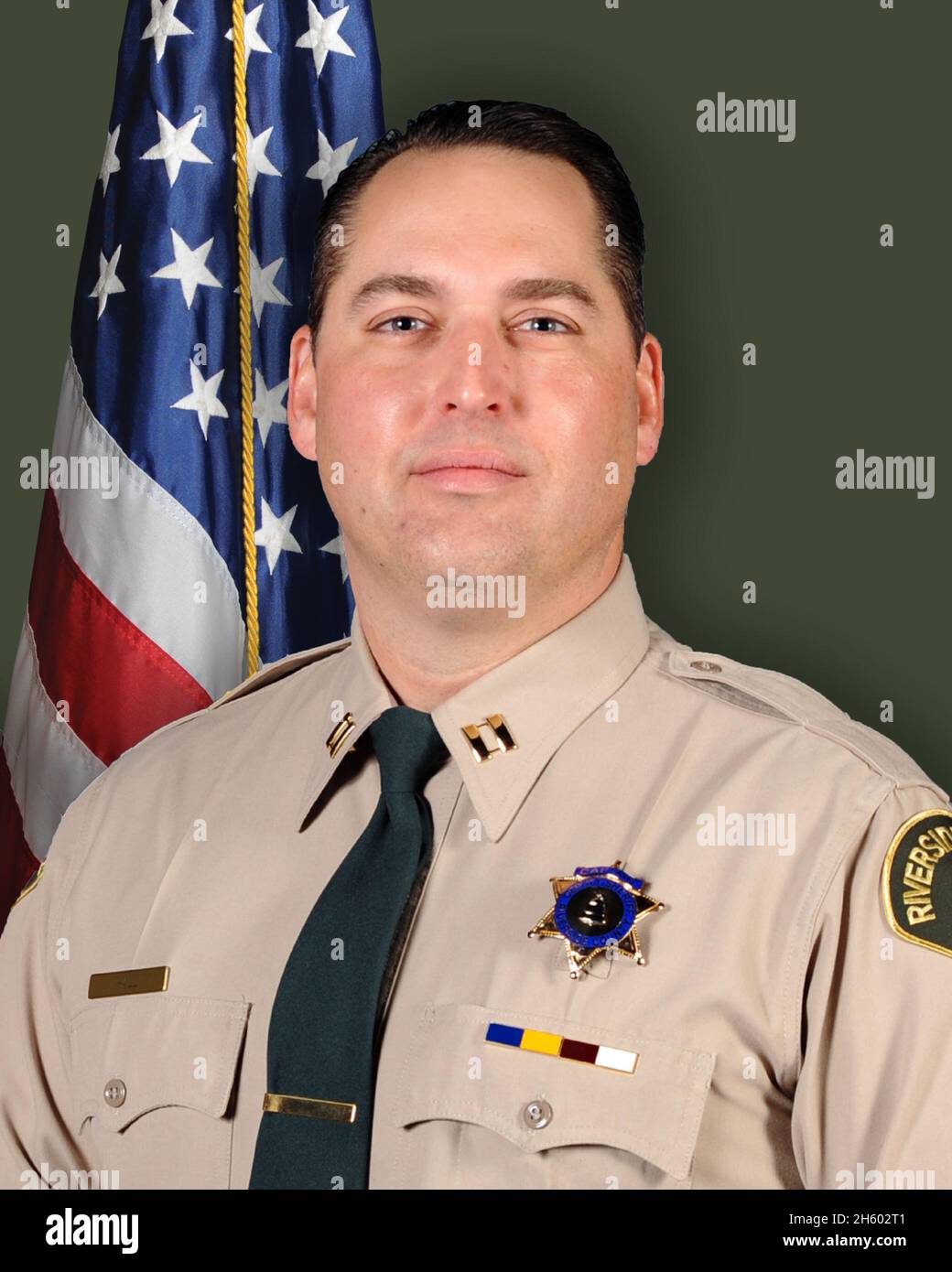 Riverside County Sheriff's Department Captain Zachary Hall Stock Photo ...