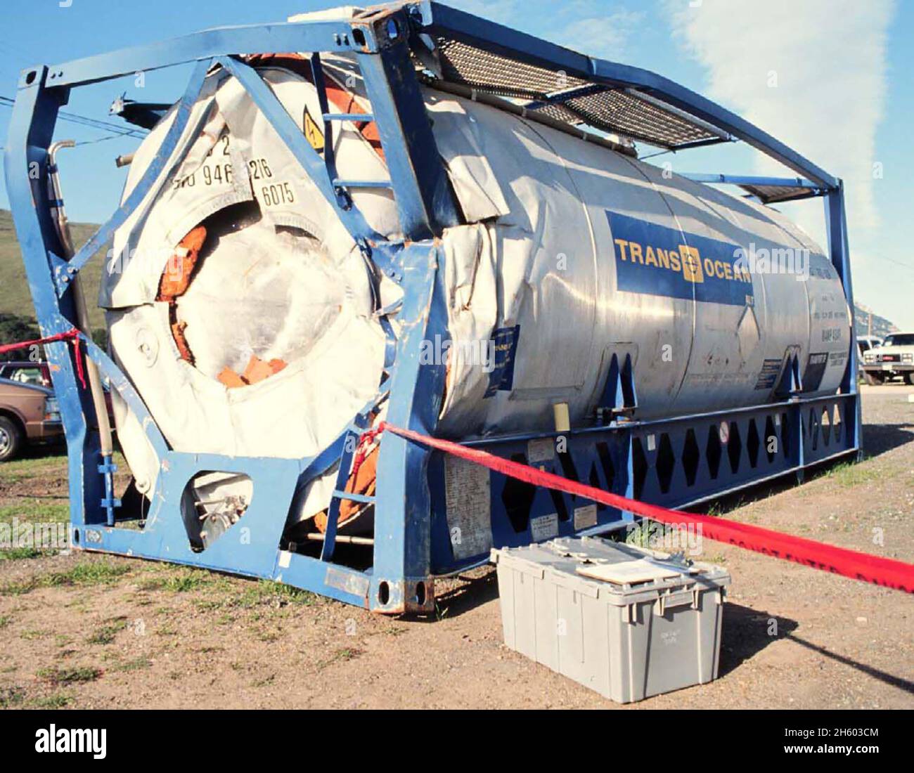 Hazmat accident attended to by Cal EMA, the California Emergency ...