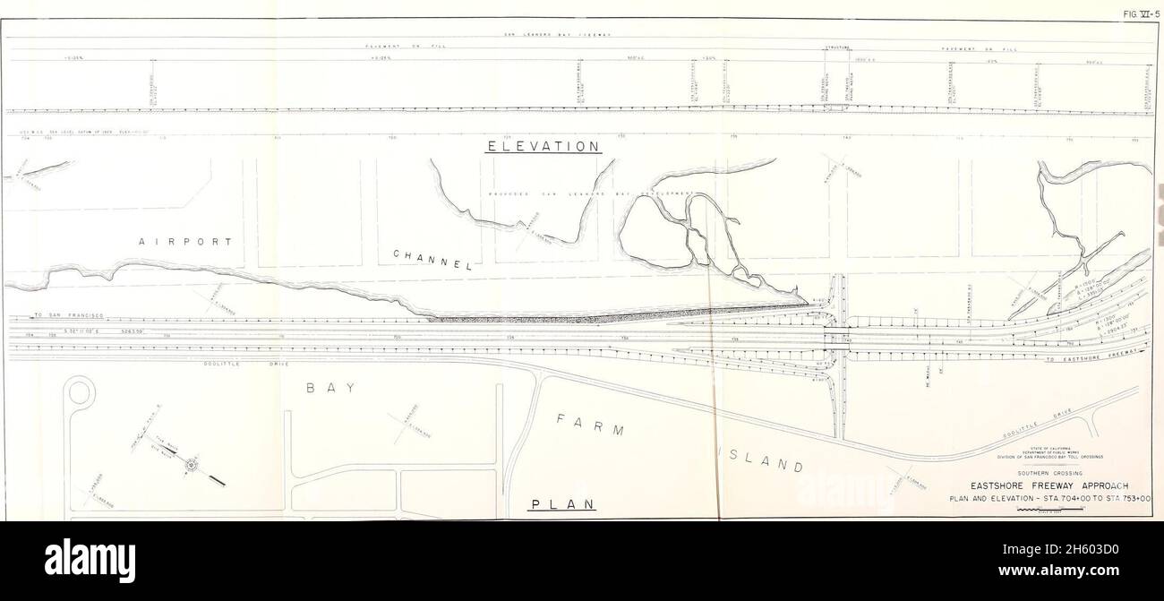 Southern Crossing: Eastshore Freeway approach, plan and elevation ...