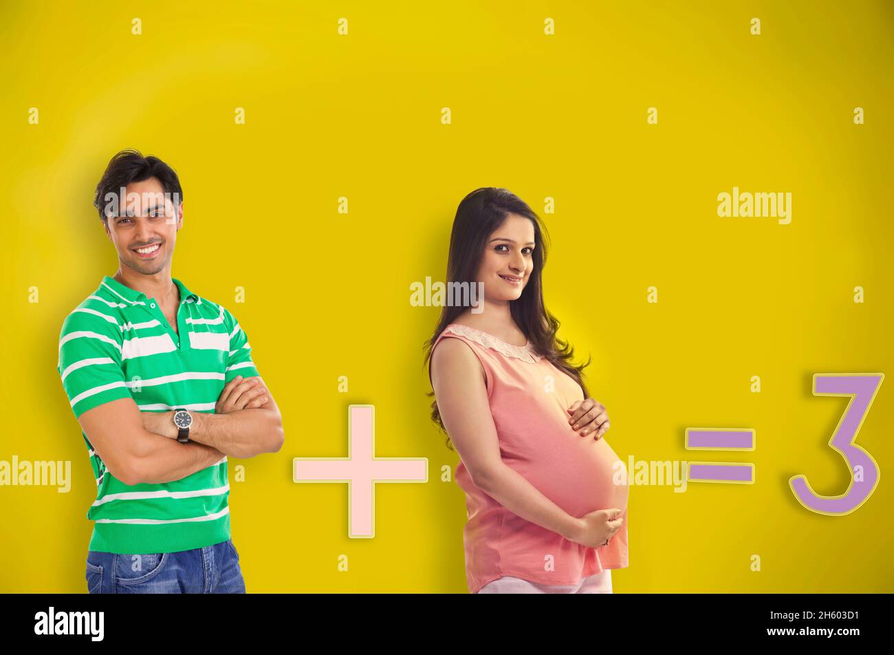 A Pregnant mother and father about to experience family growth on ...