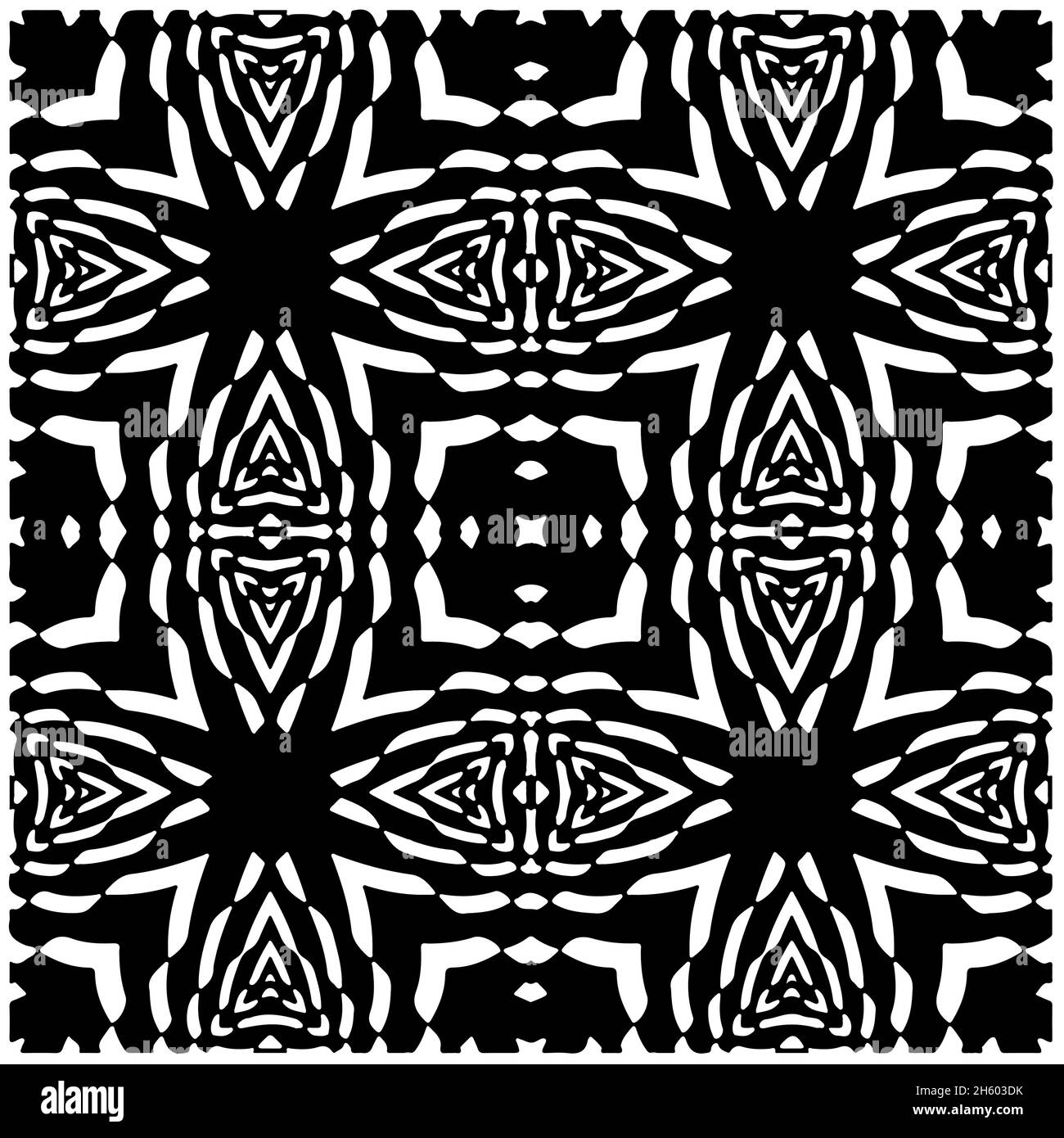 Vector Geometric Seamless Pattern Modern Geometric Background With Abstract Shapes Monochromatic