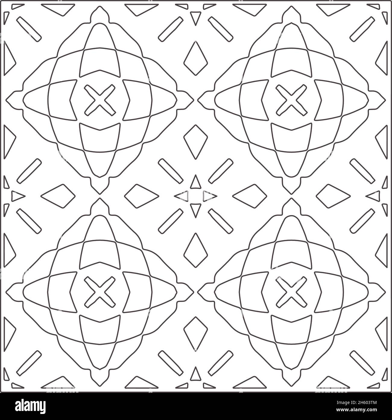 Repeating geometric tiles from striped elements.Modern geometric ...