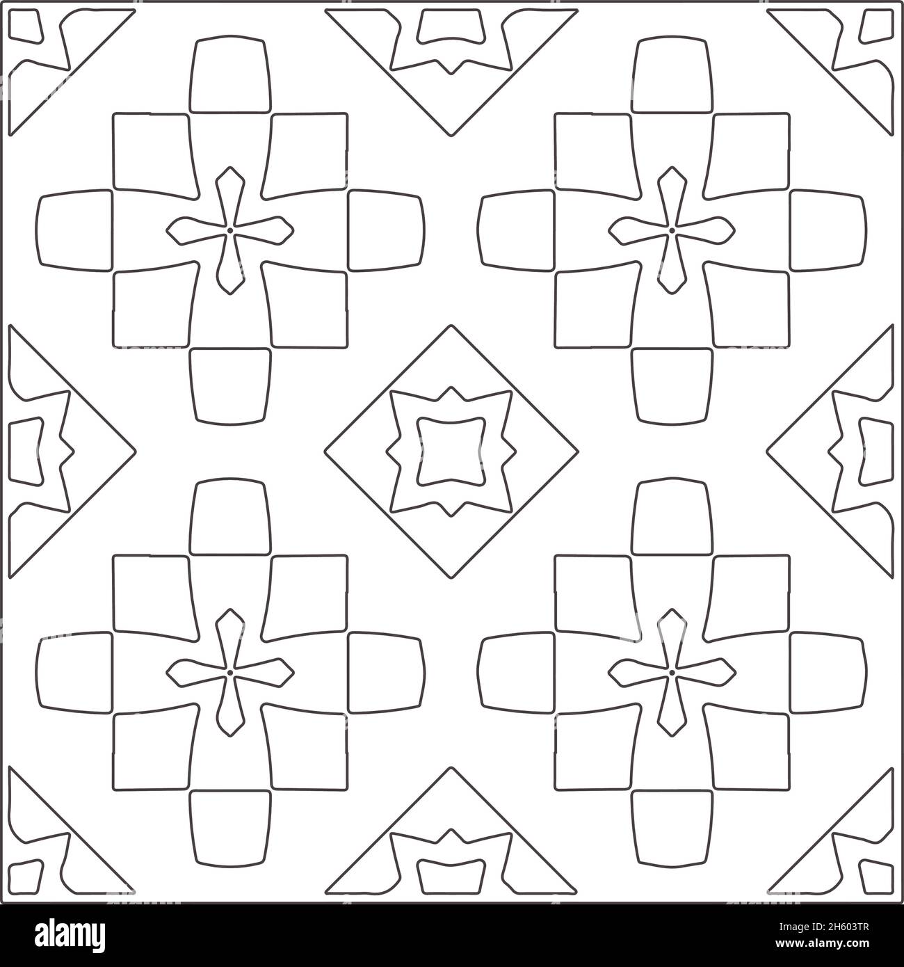 Repeating geometric tiles from striped elements.Modern geometric ...