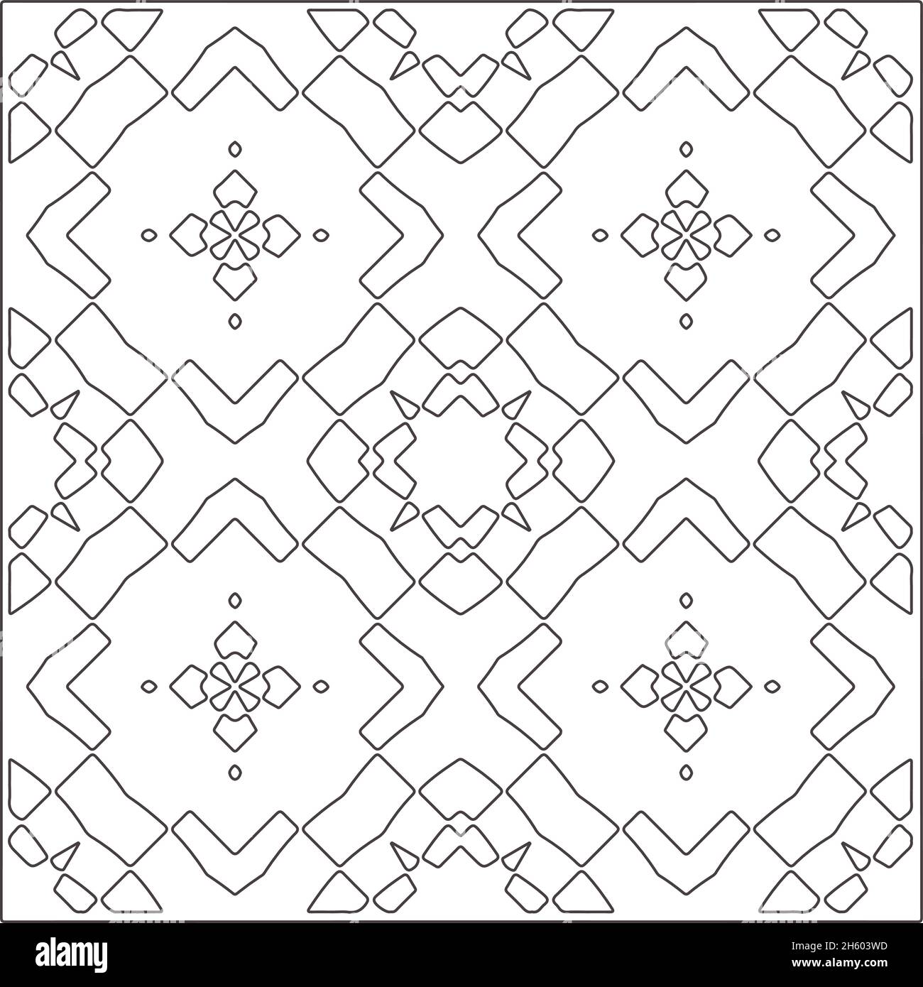 Repeating geometric tiles from striped elements.Modern geometric ...