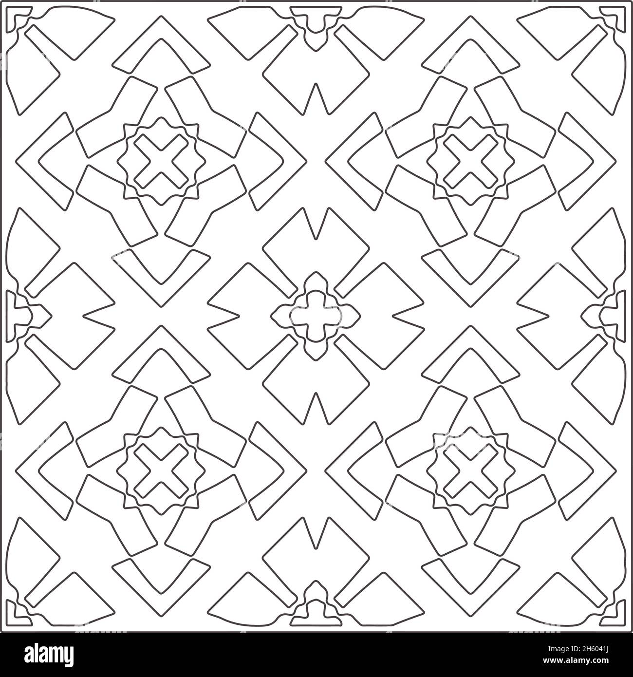 Repeating geometric tiles from striped elements.Modern geometric ...