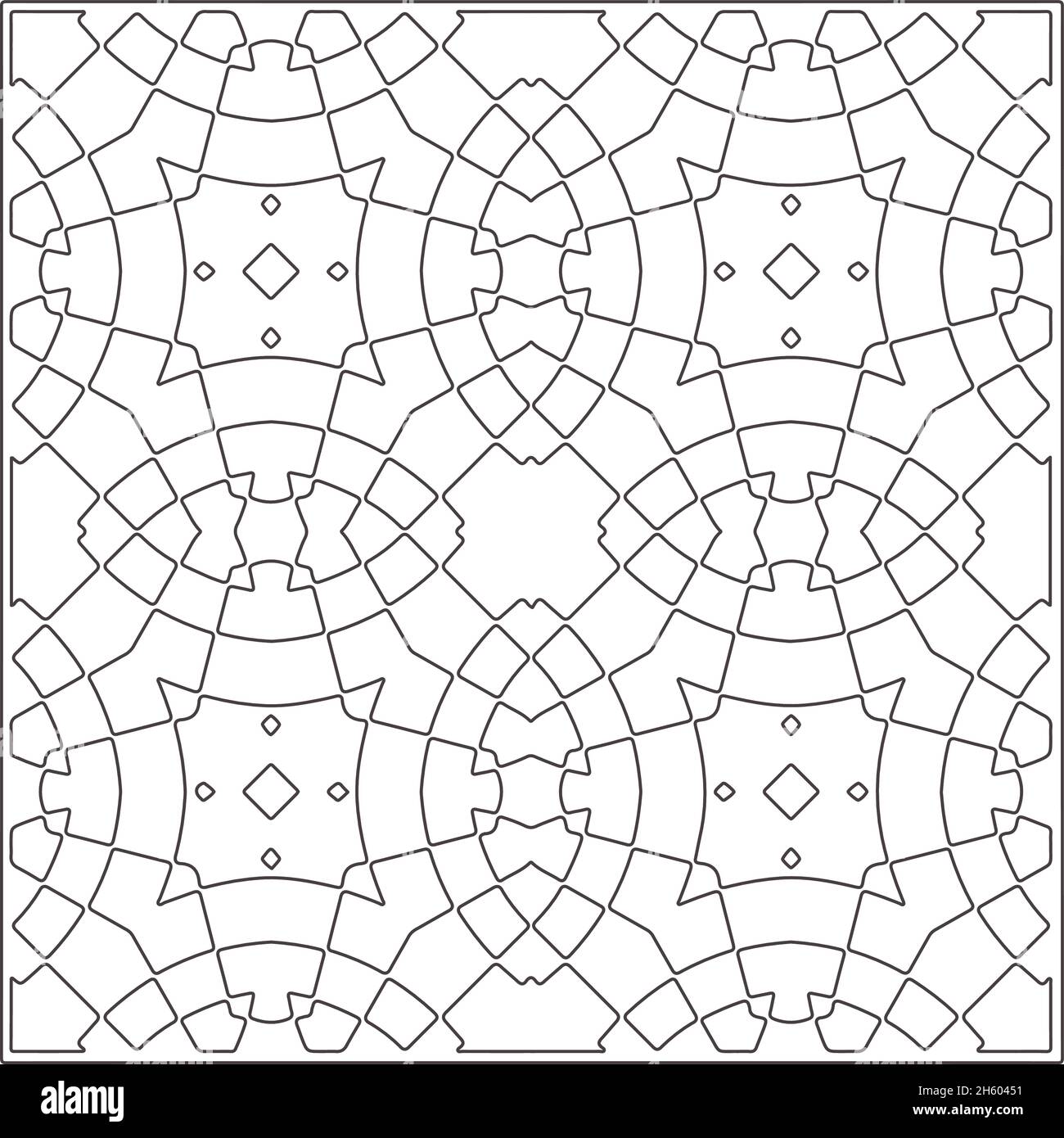 Repeating geometric tiles from striped elements.Modern geometric ...