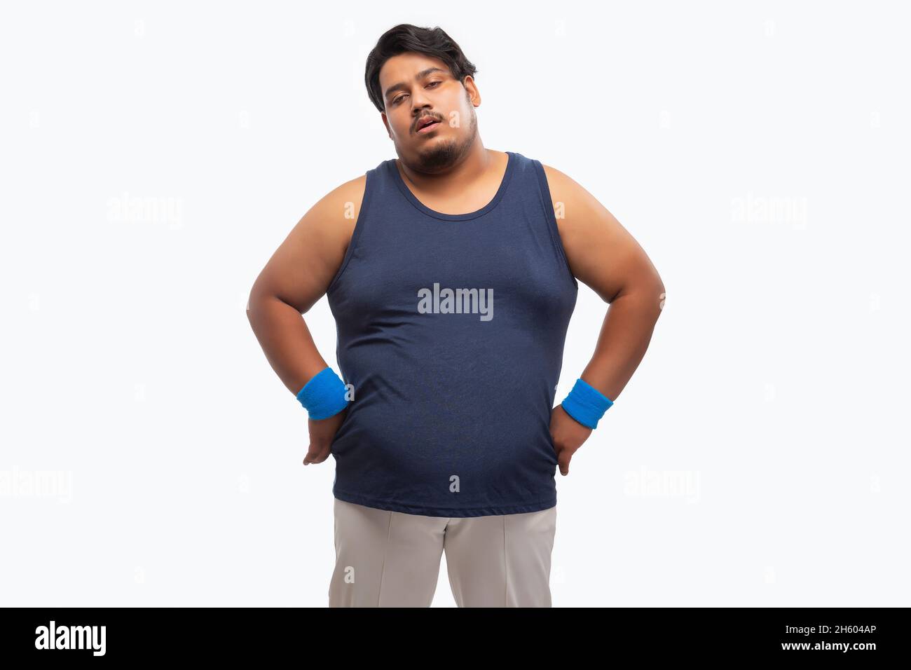 Fat man standing hi-res stock photography and images - Alamy