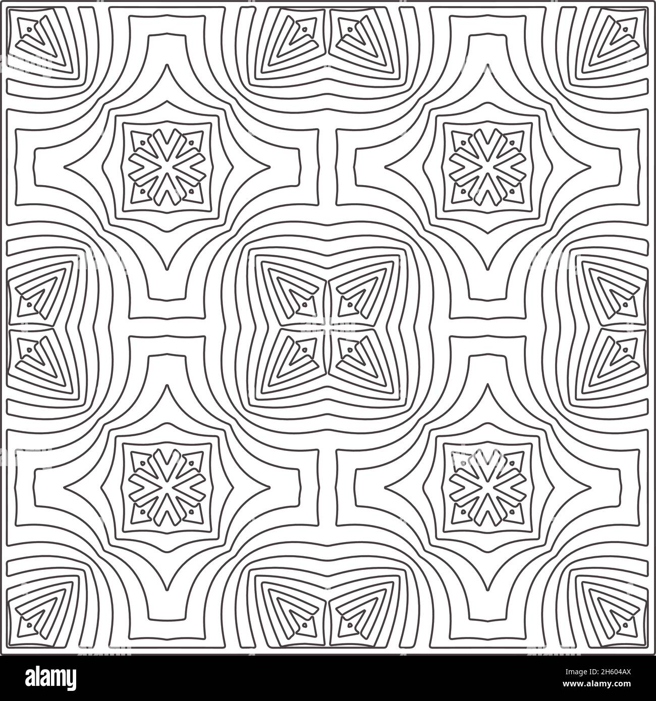 Repeating geometric tiles from striped elements.Modern geometric ...