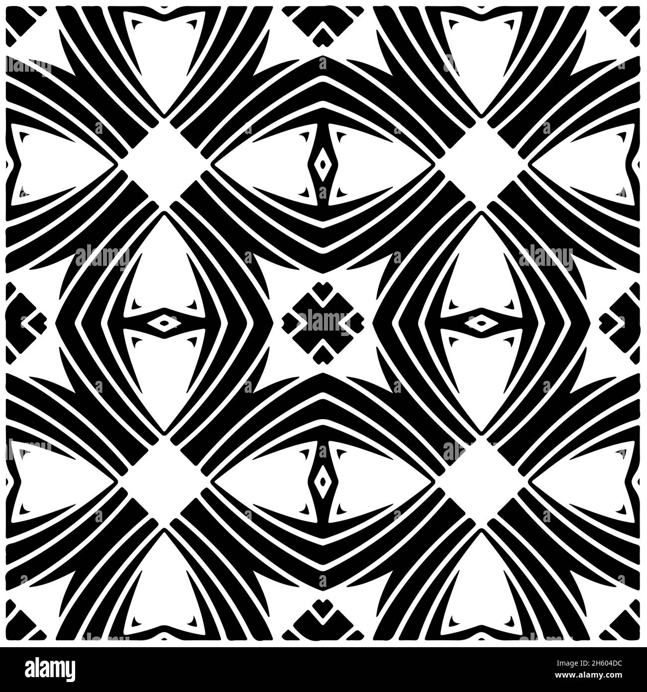 Vector Geometric Seamless Patternmodern Geometric Background With Abstract Shapesmonochromatic