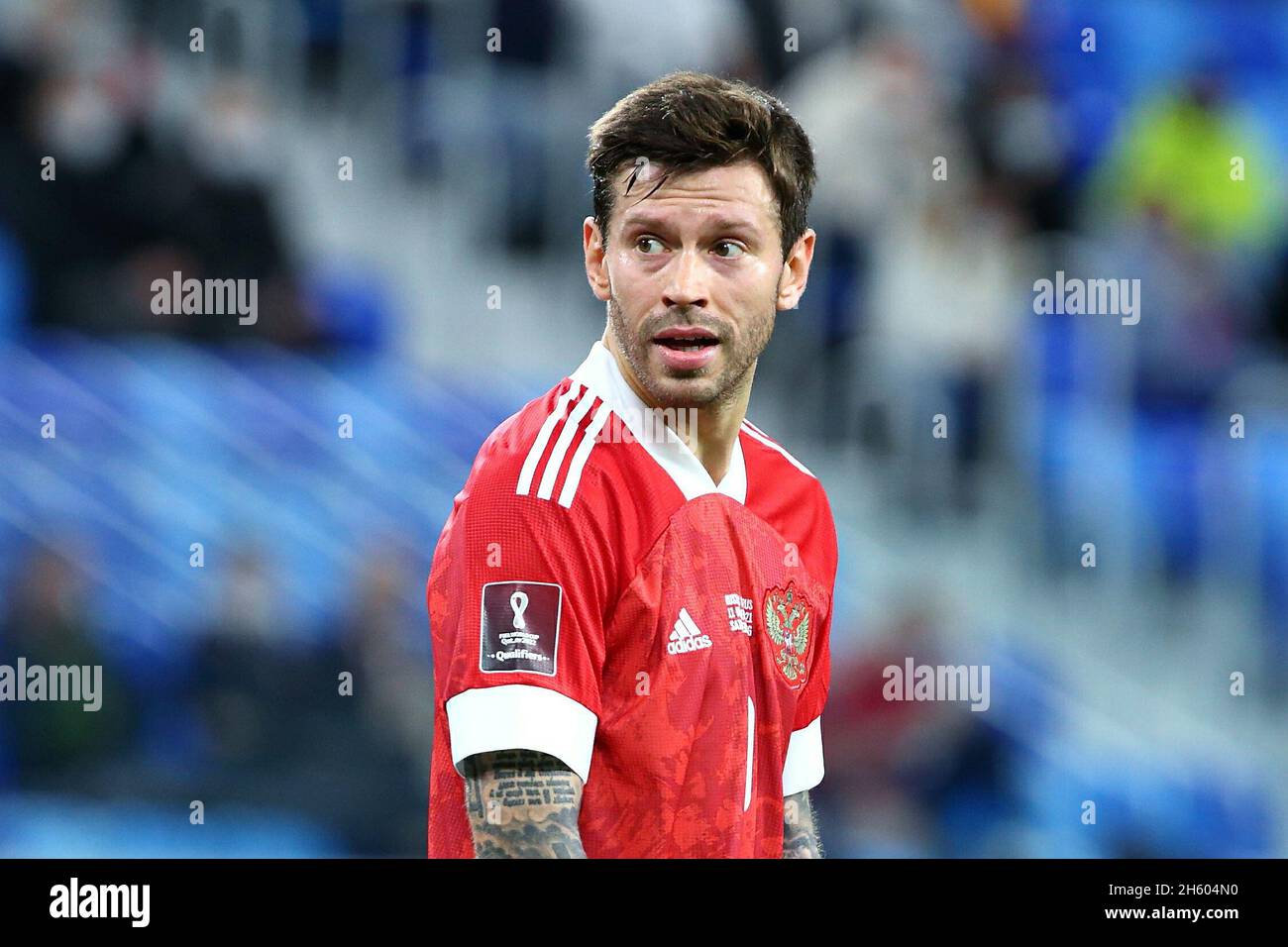 Saint Petersburg, Russia - 11 November 2021: Football, Qualification ...
