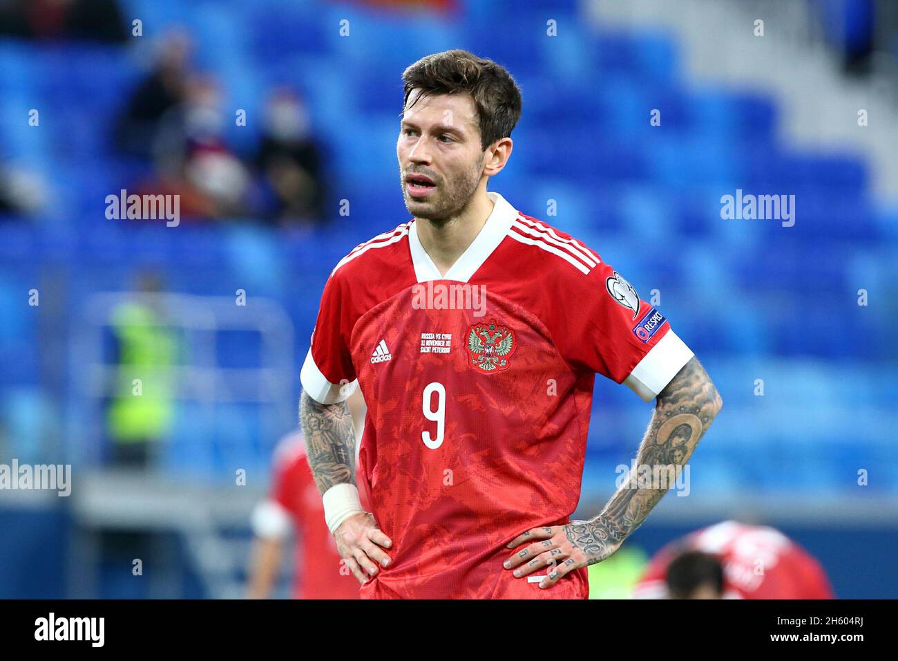 Saint Petersburg, Russia - 11 November 2021: Football, Qualification ...