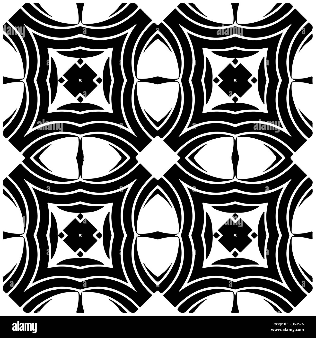 Vector Geometric Seamless Pattern Modern Geometric Background With Abstract Shapes Monochromatic