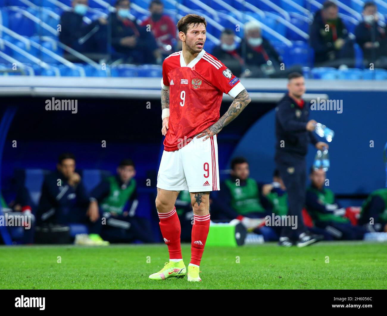 Saint Petersburg, Russia - 11 November 2021: Football, Qualification ...