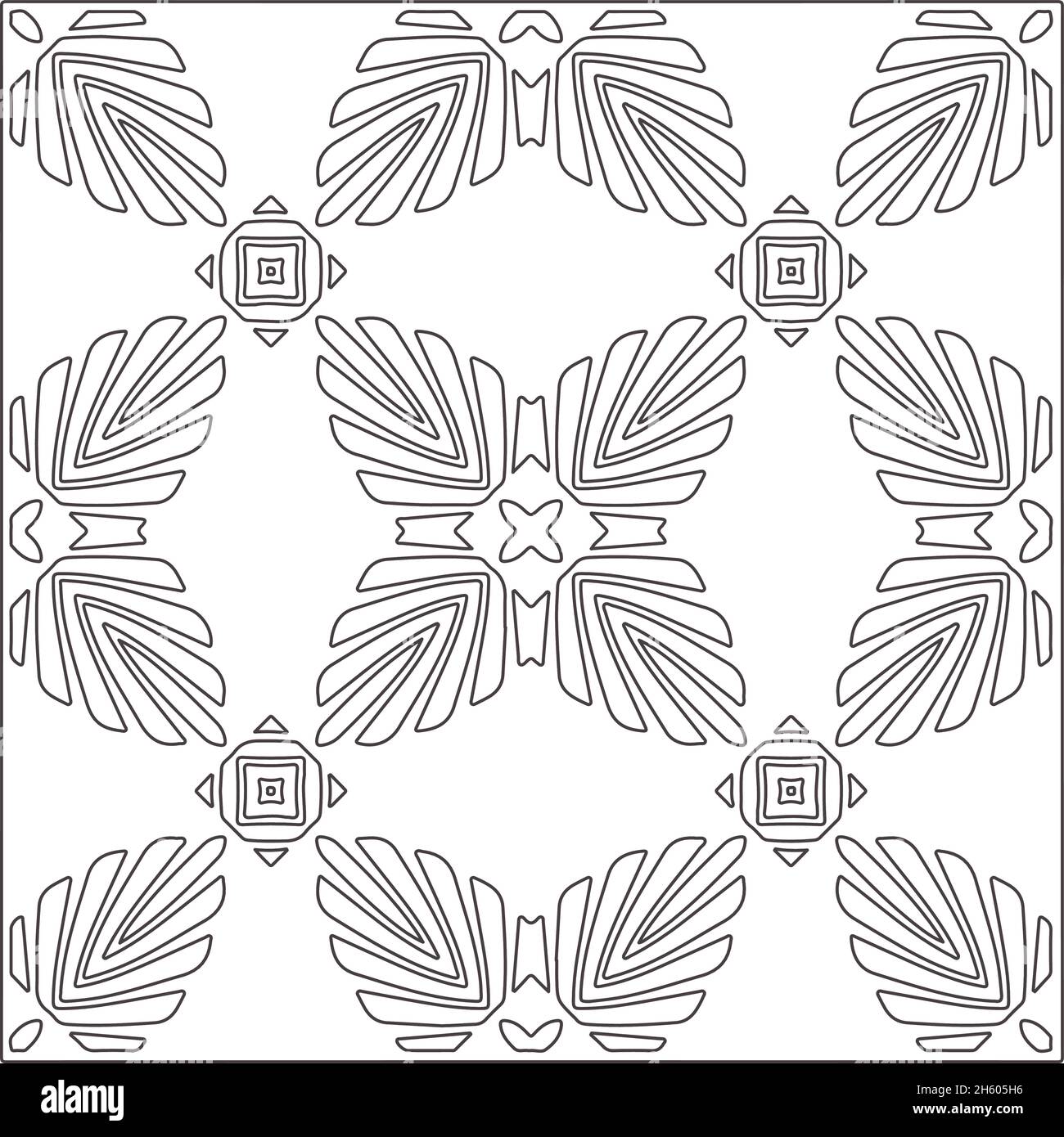 Repeating geometric tiles from striped elements.Modern geometric ...