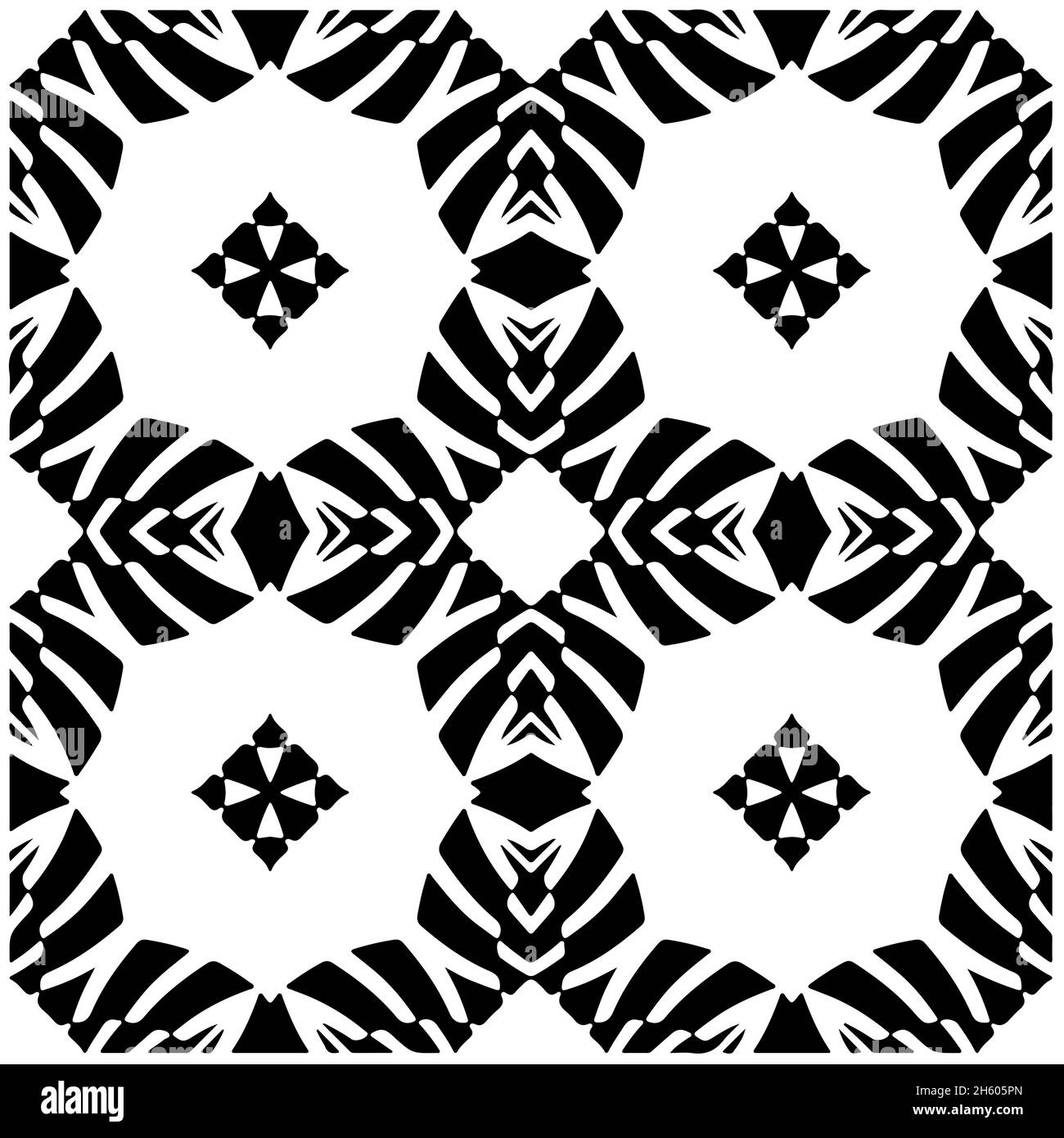 Vector Geometric Seamless Pattern Modern Geometric Background With Abstract Shapes Monochromatic