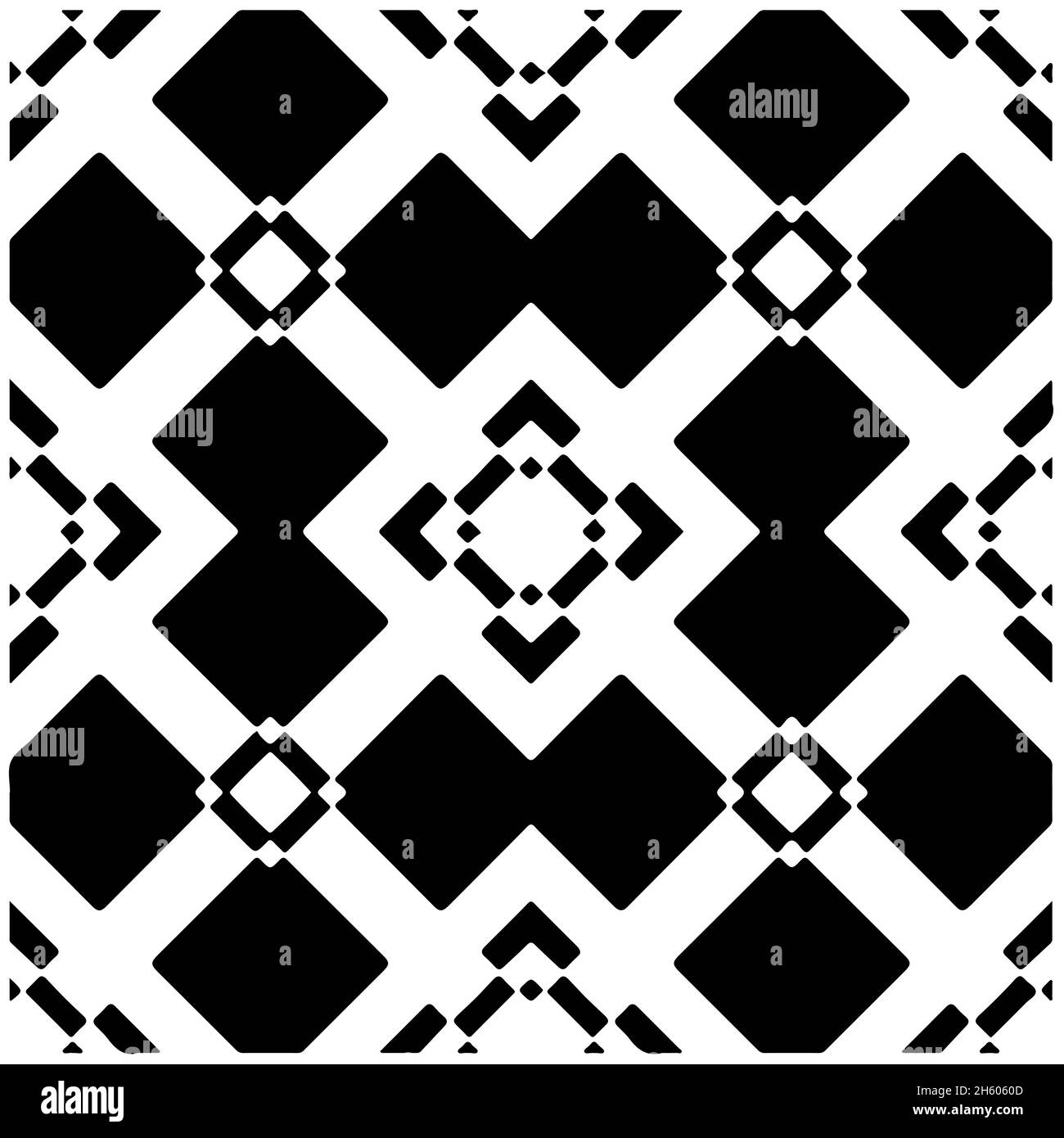 Vector Geometric Seamless Pattern Modern Geometric Background With Abstract Shapes Monochromatic
