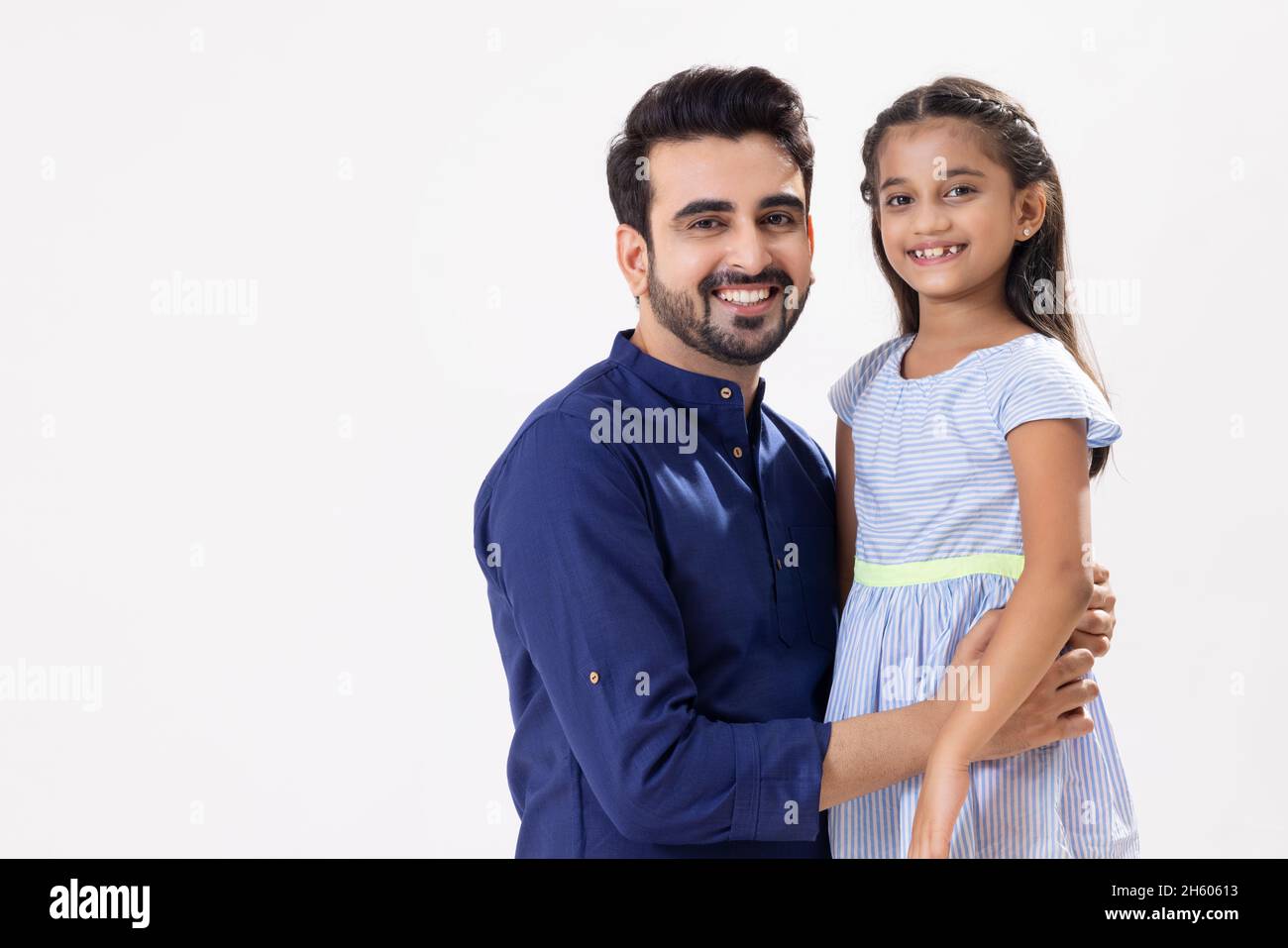 Father and daughter posing in a studio hi-res stock photography and ...