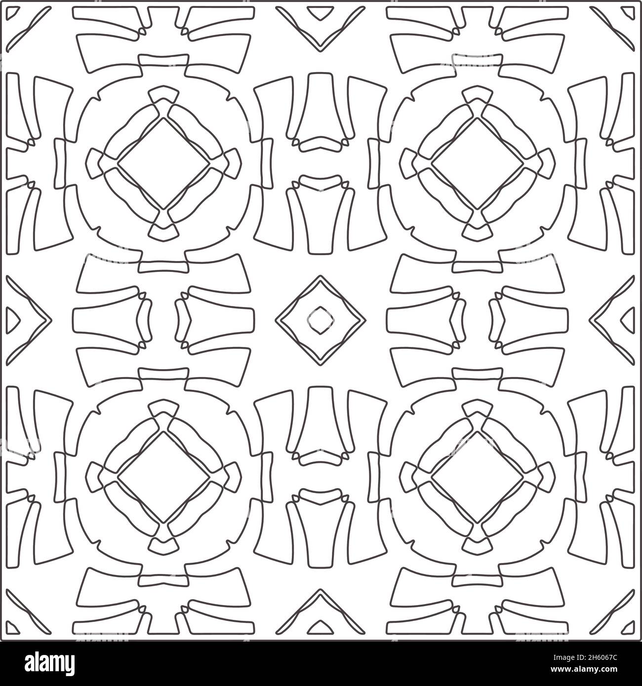 Repeating geometric tiles from striped elements.Modern geometric ...