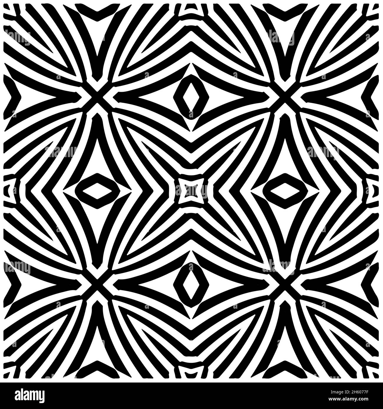 Vector Geometric Seamless Pattern Modern Geometric Background With Abstract Shapes Monochromatic