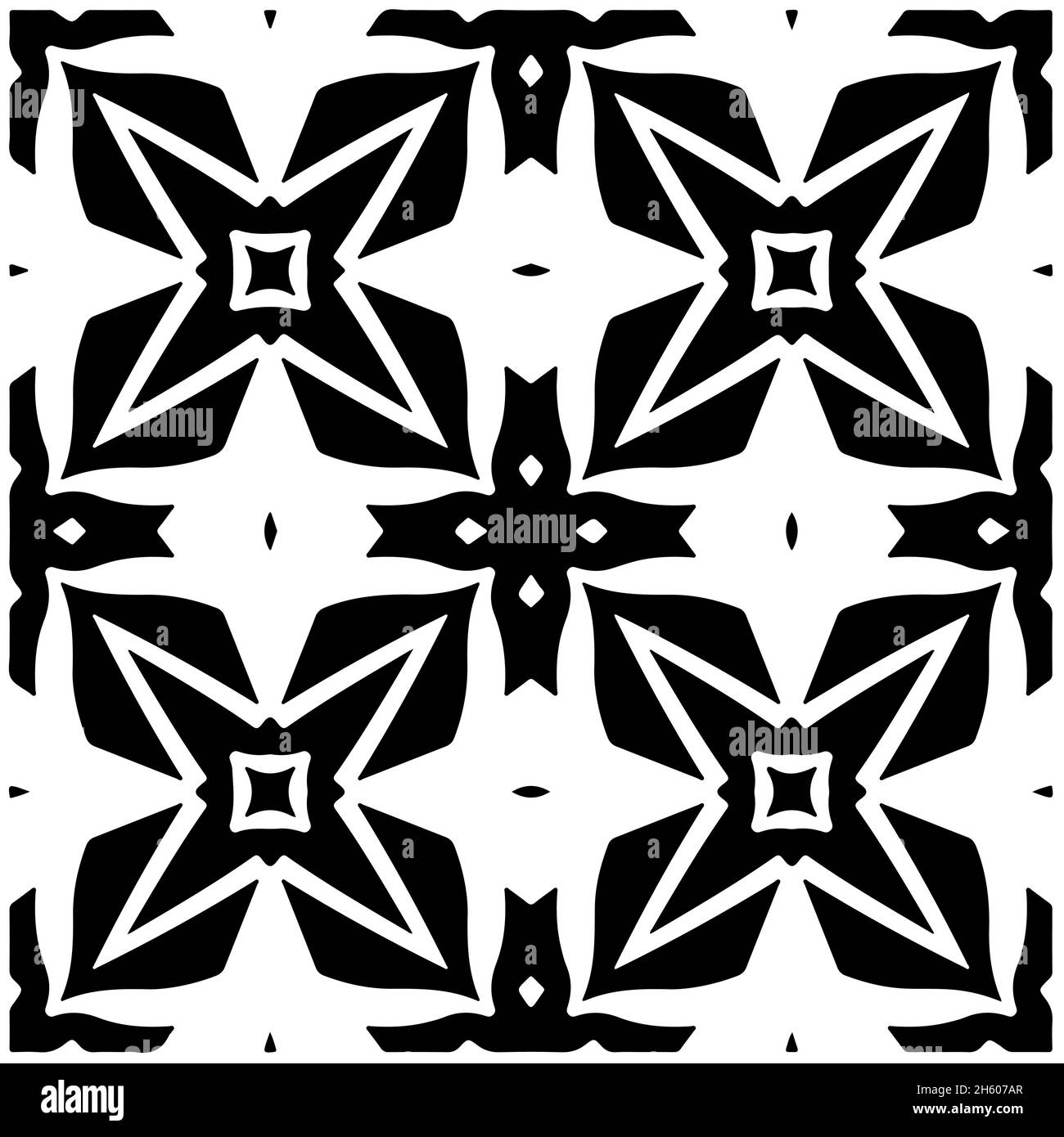 Vector Geometric Seamless Pattern Modern Geometric Background With Abstract Shapes Monochromatic