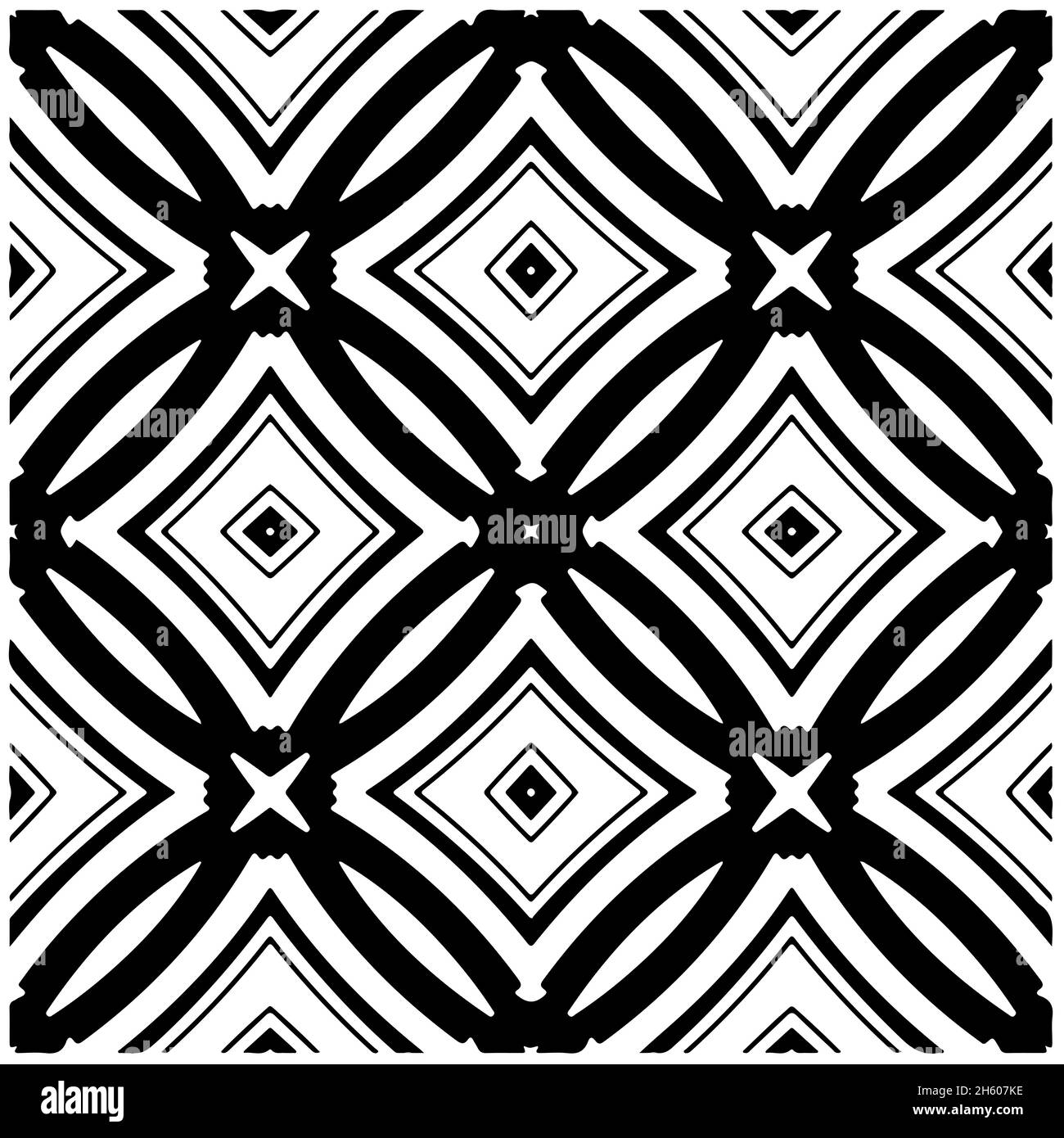 Vector Geometric Seamless Pattern Modern Geometric Background With Abstract Shapes Monochromatic