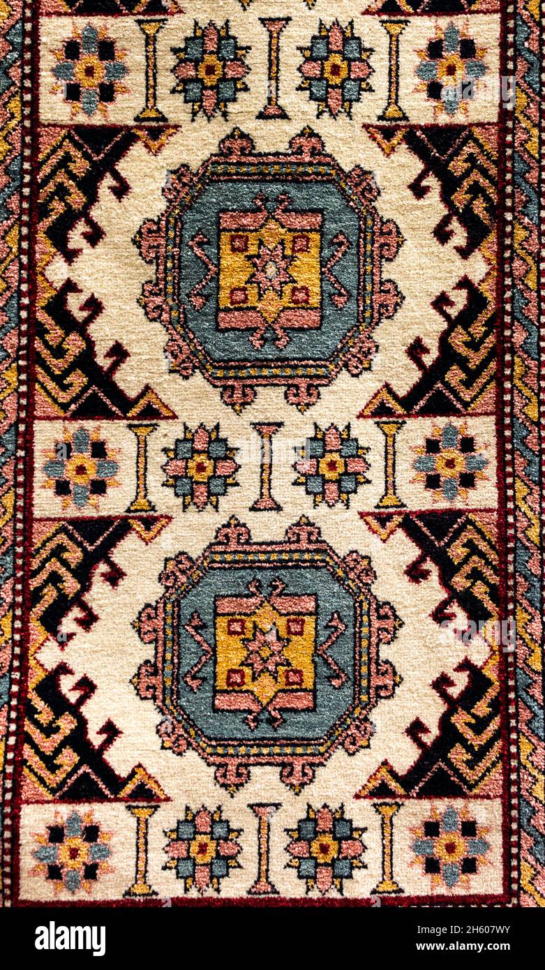 ancient Armenian carpet texture pattern Stock Photo - Alamy