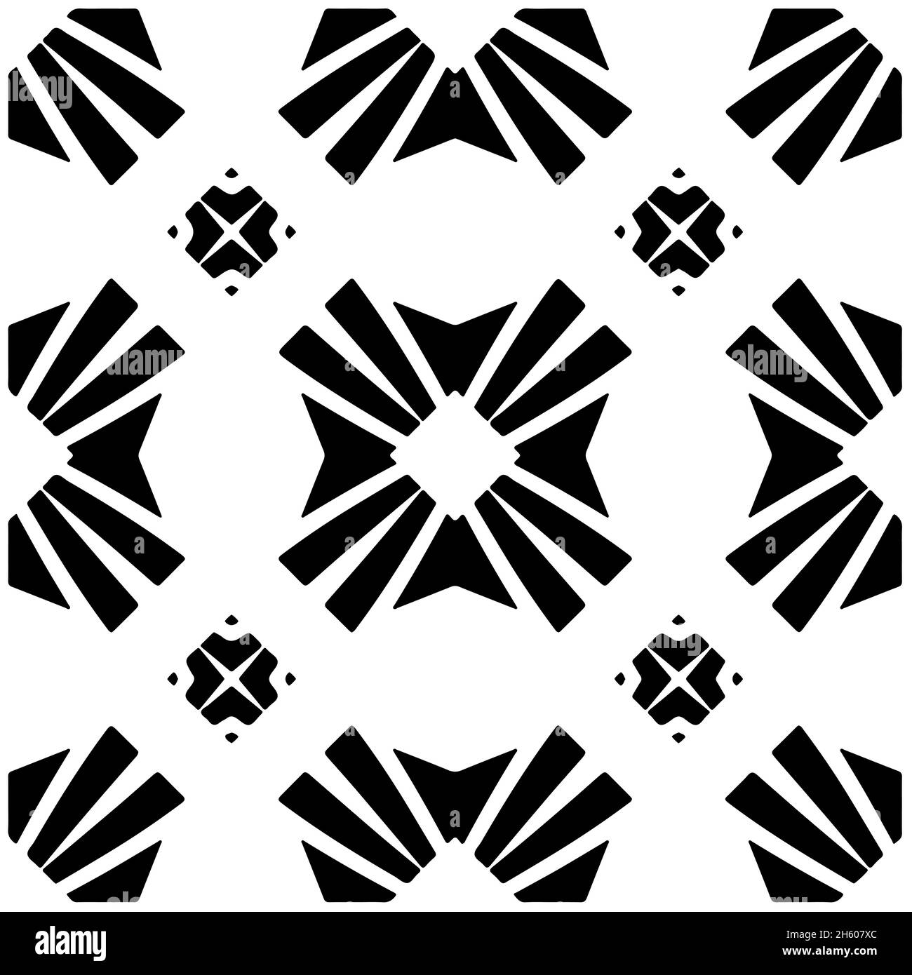 Vector Geometric Seamless Pattern Modern Geometric Background With Abstract Shapes Monochromatic