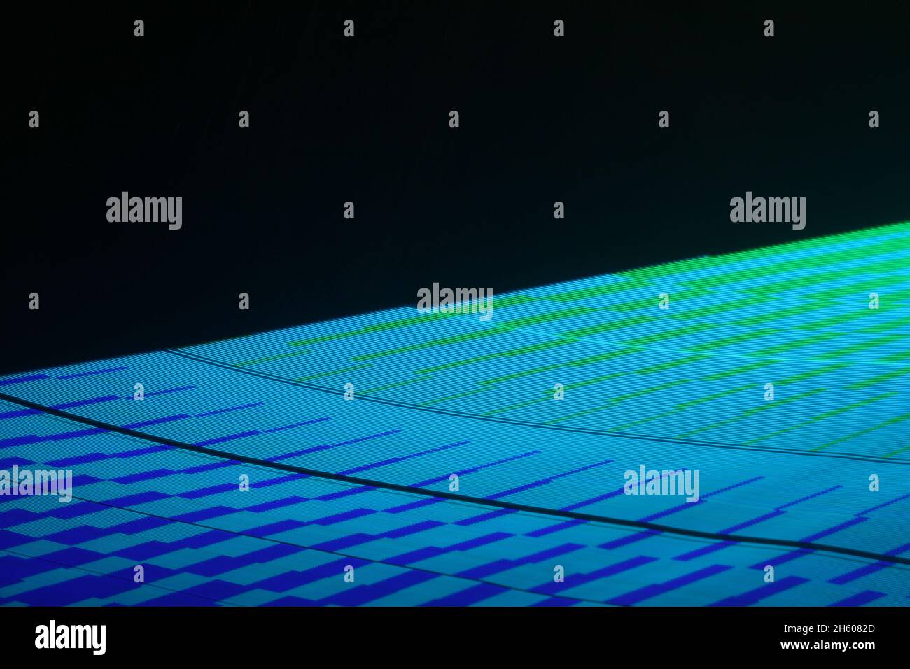 View of a blue surface in space for wallpaper and background Stock ...