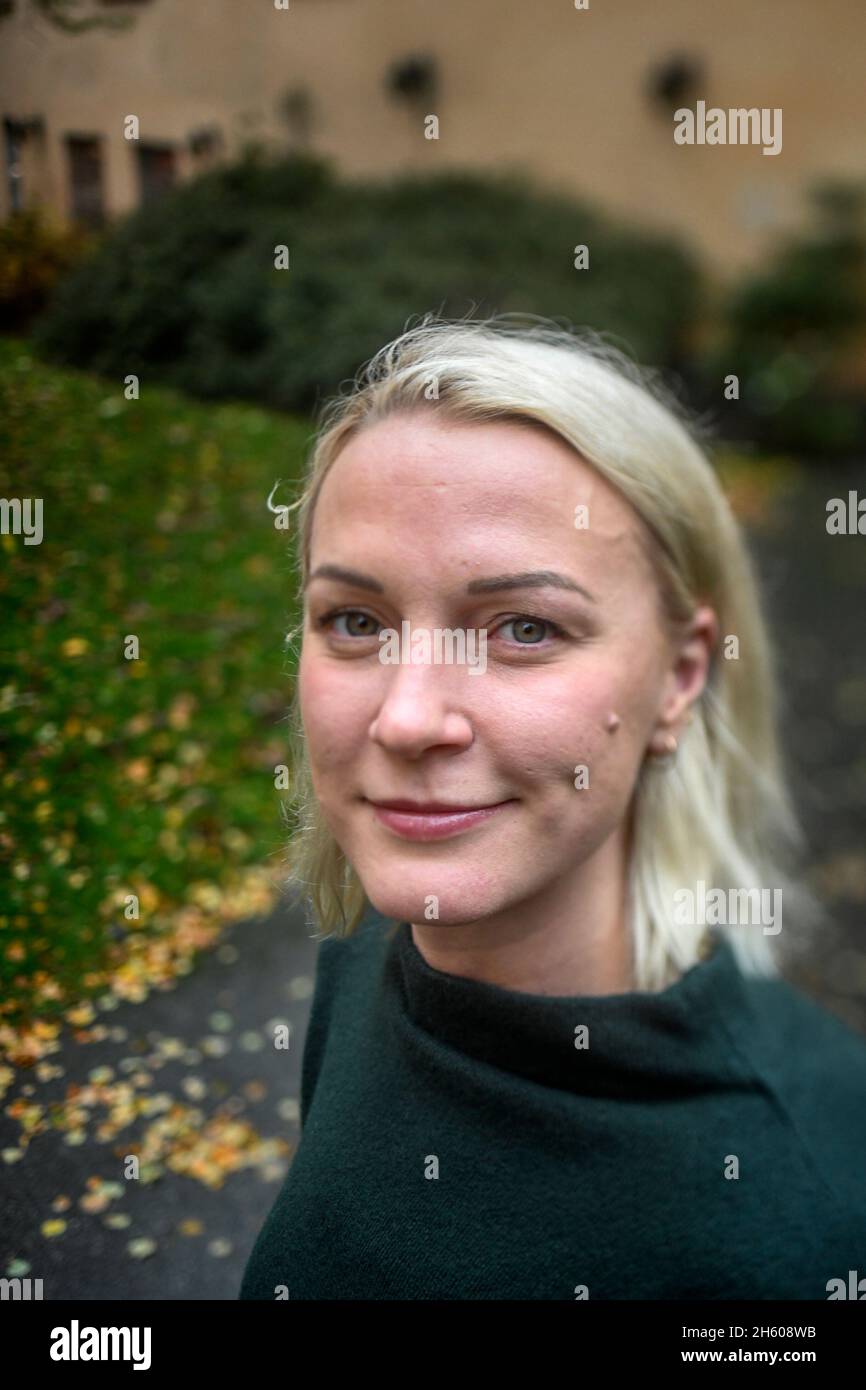 Swedish olympic gold medalist swimmer sarah sjostrom eriksdalsbadet in ...