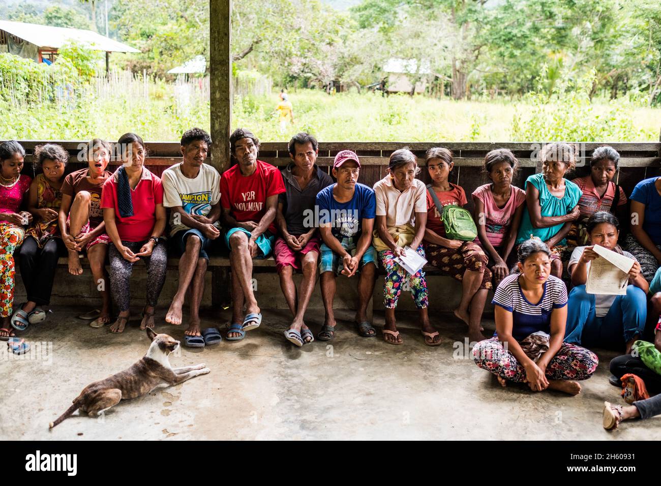 July 2017. Community meeting in Kayasan, Barangay Tagabinet, Palawan ...