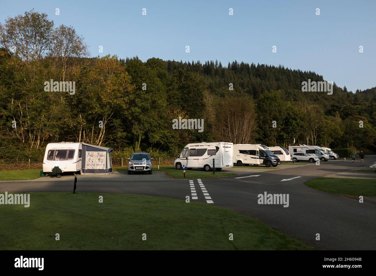 Betws Y Coed; Riverside Touring Park; Wales Stock Photo - Alamy