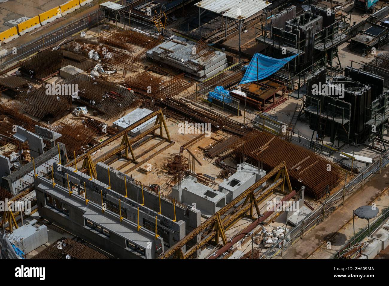 Perspective shot of a construction site Stock Photo - Alamy