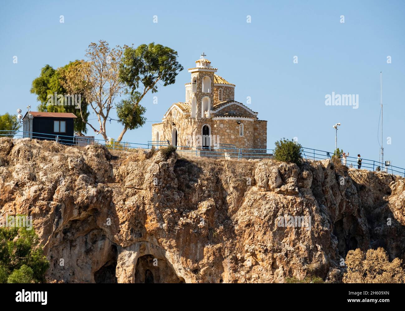 The Eastern Orthodox Saint Elias Church in Protaras, Cyprus Stock Photo ...
