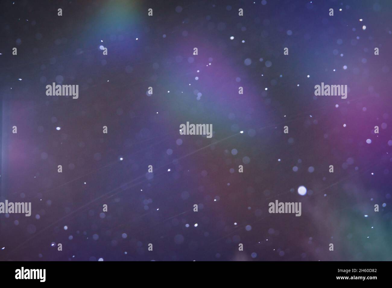 natural falling snow on a dark background gradient illumination Stock ...