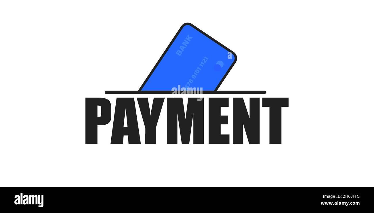 Payment credit card insert vector isolated illustration. Bank operation ...