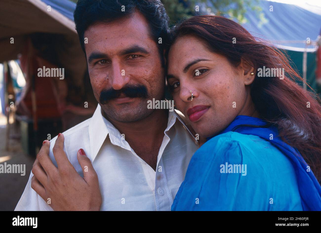 Pakistan. Punjab province. Hijra, the half woman of Pakistan. Suriya and her lover Stock Photo ...
