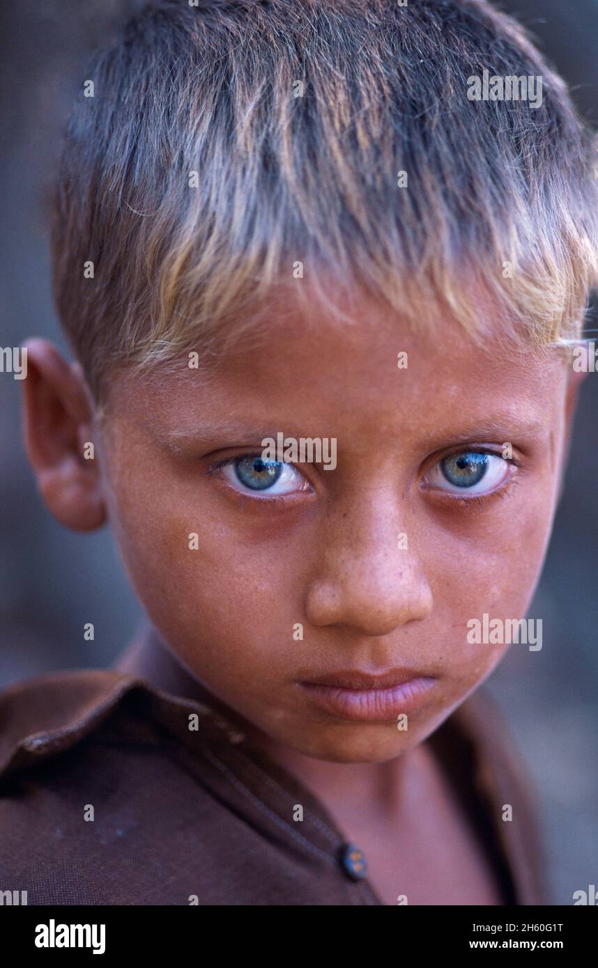 Young boy from Pathan (Poshtou) ethnic group, Khyber Pakhtunkhwa ...