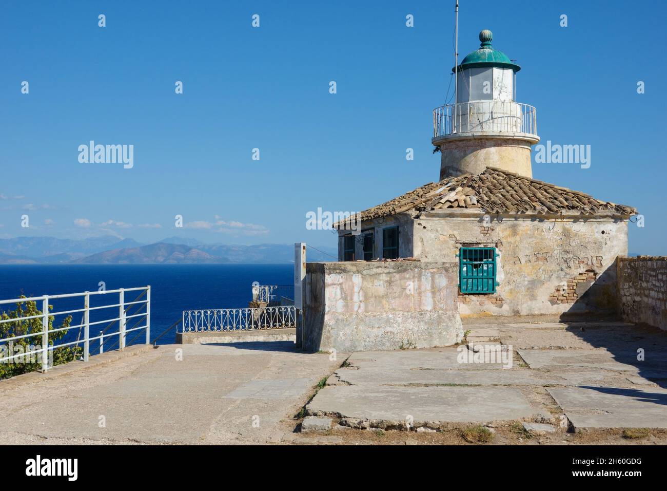 Rock byzantine castle corfu island hi-res stock photography and images ...