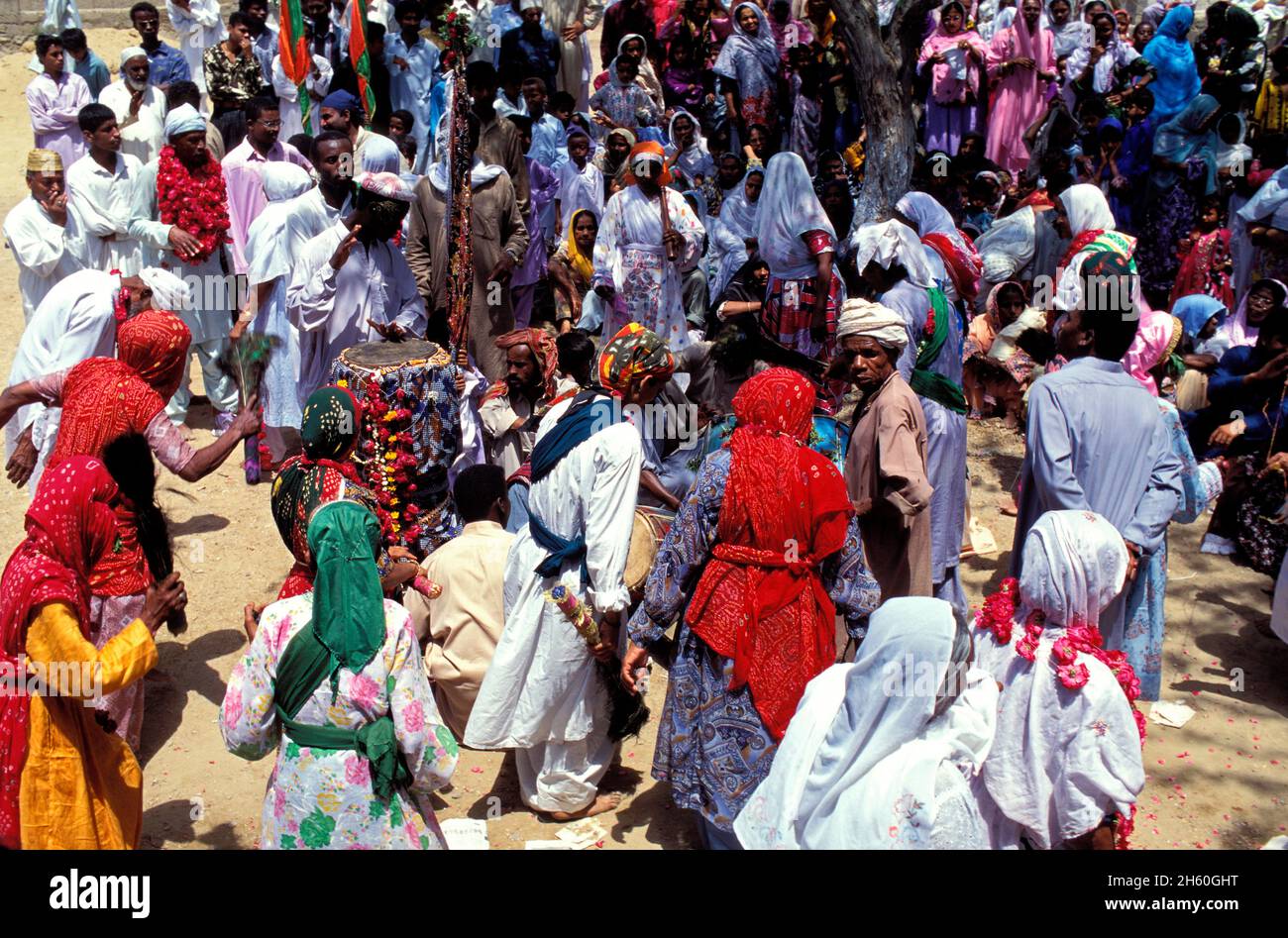 Pakistan, Sind province, shiddi festival near Karachi, Shiddi are the ...