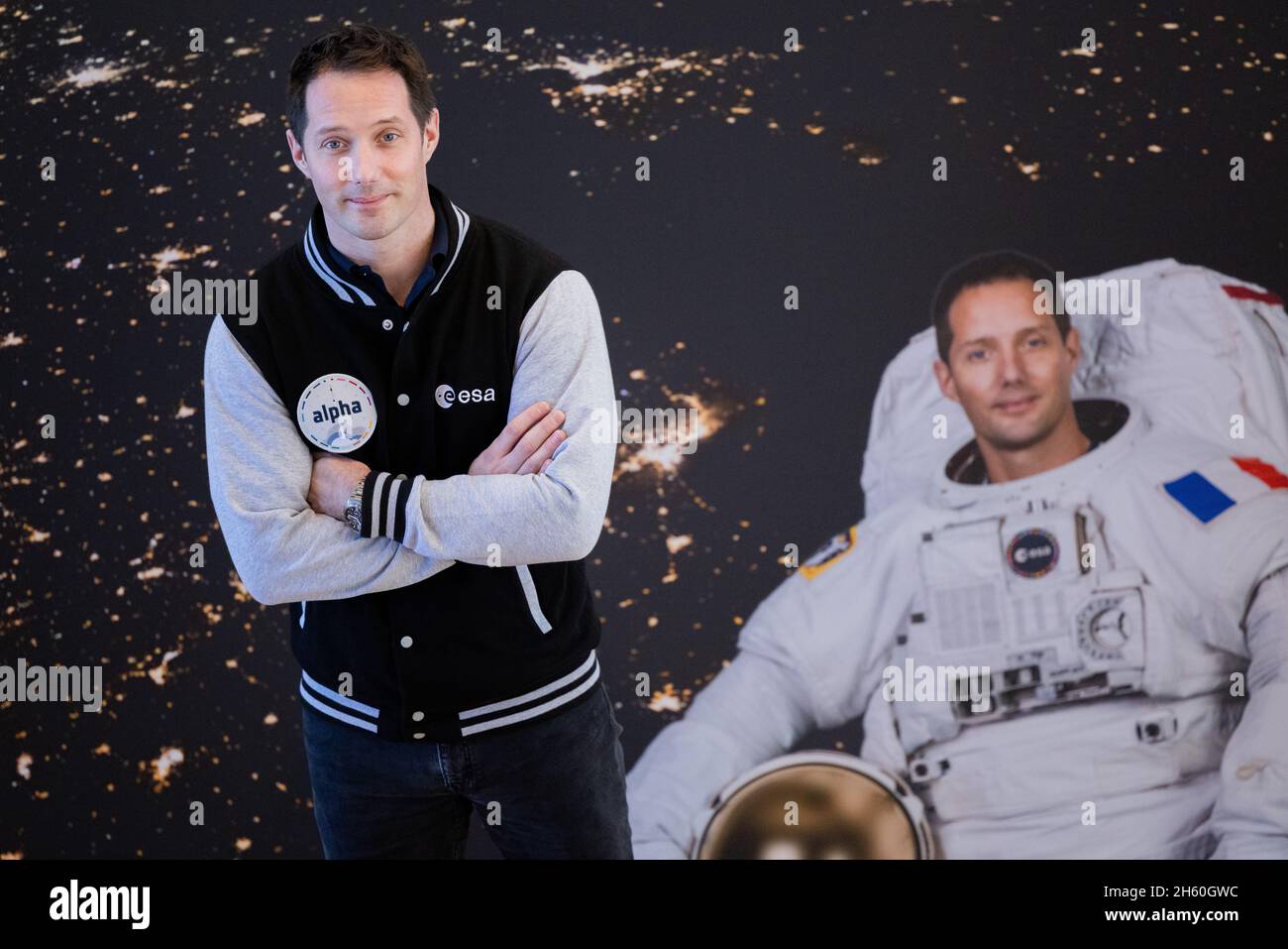 Cologne, Germany. 12th Nov, 2021. Thomas Pesquet, French ESA astronaut ...