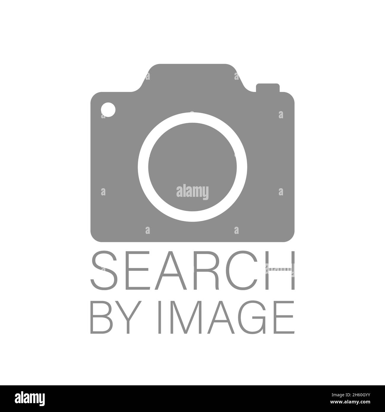 Search by image vector flat button icon. Seo searching engine web tool ...