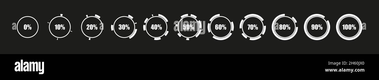 Hud loading percent bar vector ui futuristic element design. Gui ...