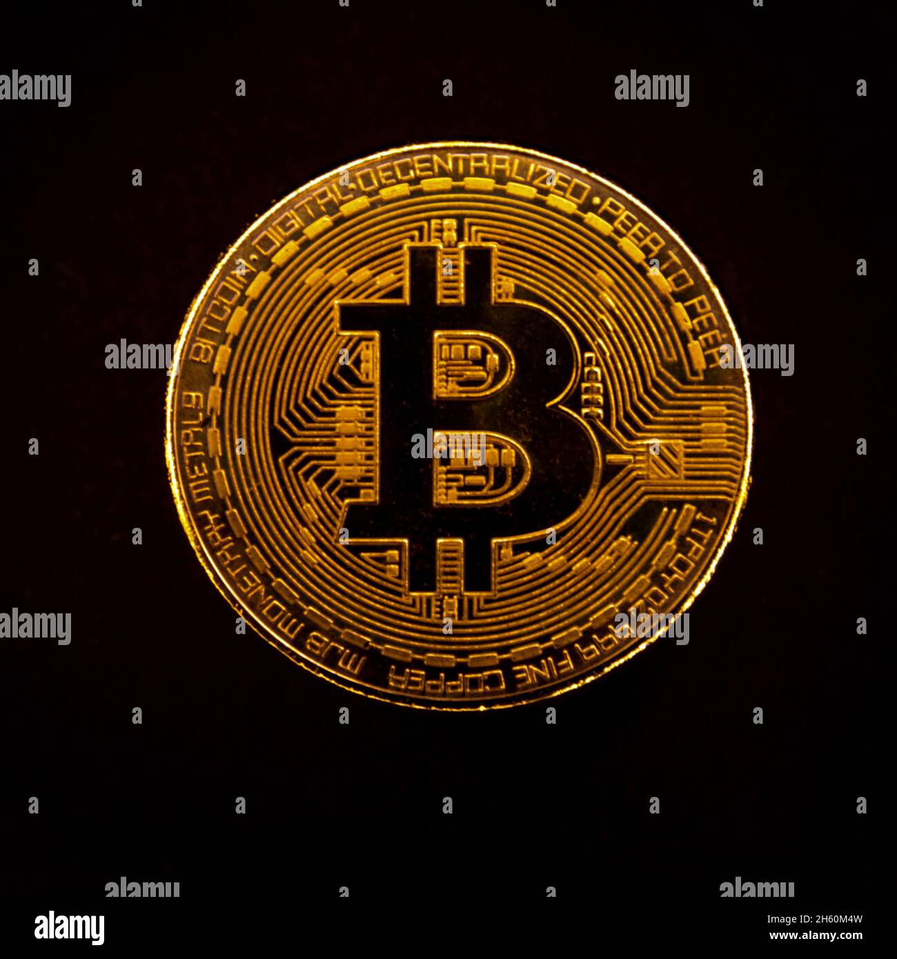 Bitcoin BTC coin digital crypto currency Stock Photo - Alamy
